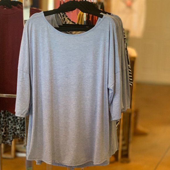 42pops | Tops | Womens Light Blue Plus Size Tunic Top By 42pops | Poshmark